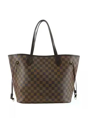 LOUIS VUITTON Damier Ebene Neverfull Mm Tote Bag - Brown