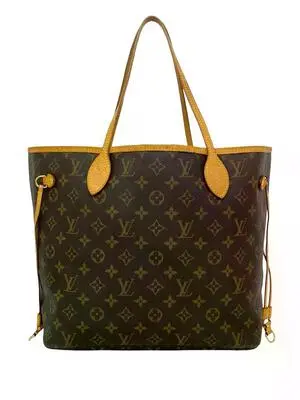 LOUIS VUITTON Monogram Neverfull Mm Tote Bag - Brown