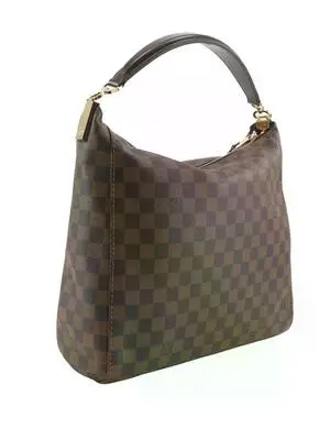 LOUIS VUITTON Damier Ebene Portobello Pm Shoulder Bag - Brown