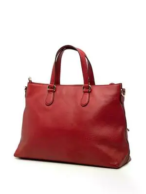 Gucci Leather Bamboo Tassel Satchel - Red