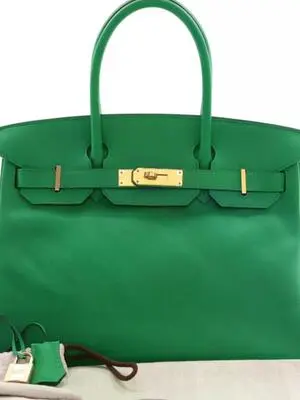 Hermès 30 Cm Birkin Retourne Handbag - Green