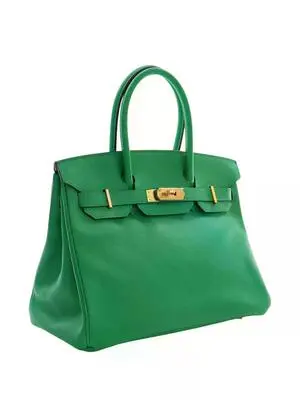 Hermès 30 Cm Birkin Retourne Handbag - Green