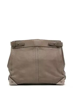 ALEXANDER WANG 2011-2012 Leather Fold Over Trunk Adele Clutch Bag