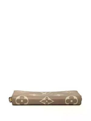 LOUIS VUITTON 2020 Bicolor Monogram Empreinte Giant Zippy Wallet Long Wallets - Brown