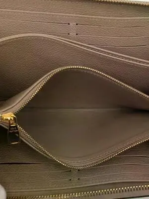 LOUIS VUITTON 2020 Bicolor Monogram Empreinte Giant Zippy Wallet Long Wallets - Brown