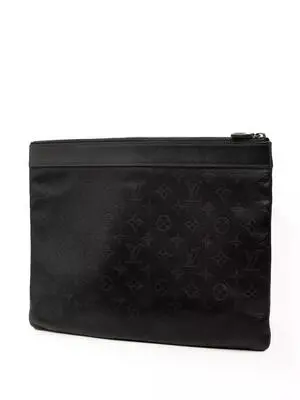 LOUIS VUITTON Monogram Shadow Discovery Pochette Clutch Bag
