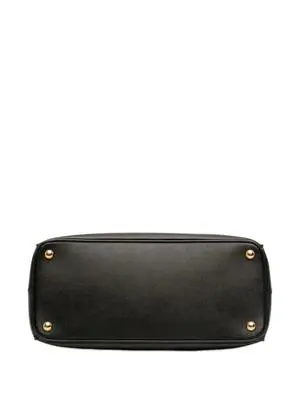 Prada Saffiano Lux Galleria Double Zip Satchel - Black