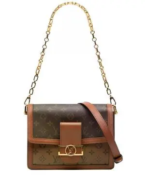 LOUIS VUITTON Dauphine Mm Satchel - Brown
