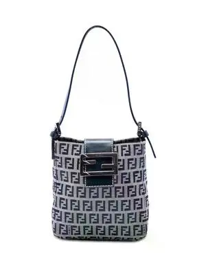 Fendi Zucchino Canvas Shoulder Bag