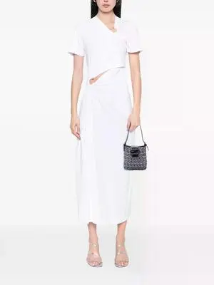 Fendi Zucchino Canvas Shoulder Bag