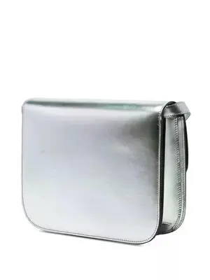 Celine 2015 Medium Calfskin Classic Box Crossbody Bag - Silver