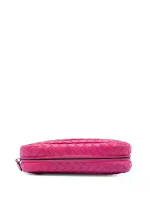 Bottega Veneta Mini Nappa Intrecciato Expandable Chain Flap Crossbody Bag - Pink