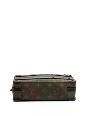LOUIS VUITTON Monogram Macassar Handle Soft Trunk Satchel