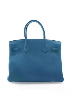 Hermès 30 Birkin Retourne Handbag - Blue