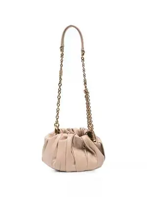 Chloé Plissé Leather Shoulder Bag - Neutrals