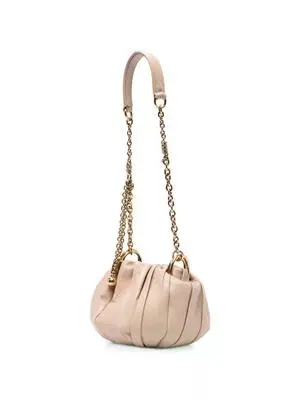 Chloé Plissé Leather Shoulder Bag - Neutrals