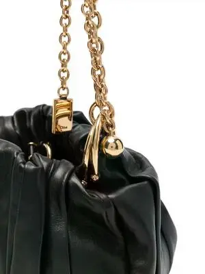 Chloé Plissé Pleated Shoulder Bag - Black