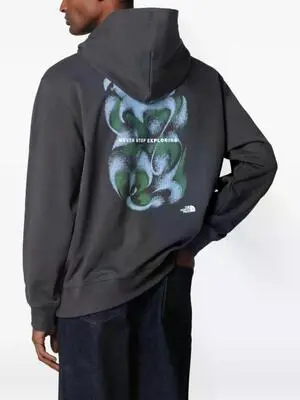 The North Face Logo Print Pouch Pocket Hoodie