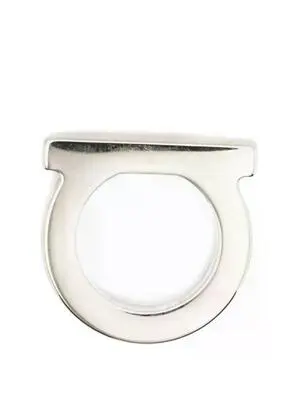 FERRAGAMO Horseshoe Earrings - Silver