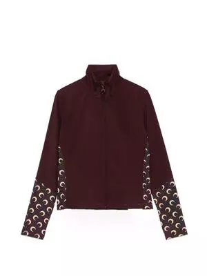 MARINE SERRE Paneled High Neck Top
