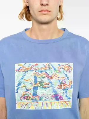 AGNES B. Graphic-print Cotton T-shirt
