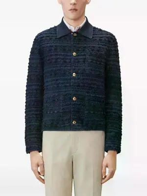 Thom Browne Knit Tweed 4-bar Utility Jacket