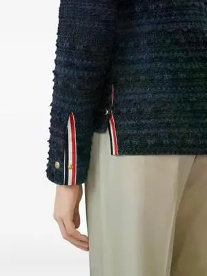 Thom Browne Knit Tweed 4-bar Utility Jacket