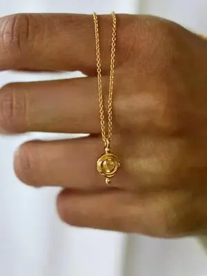 OTTOMAN HANDS November Citrine Birthstone Necklace