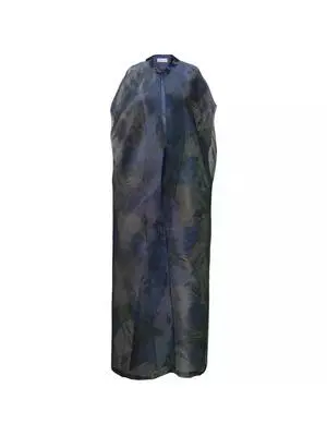 GEMY MAALOUF Abstract Print Pleated Kaftan