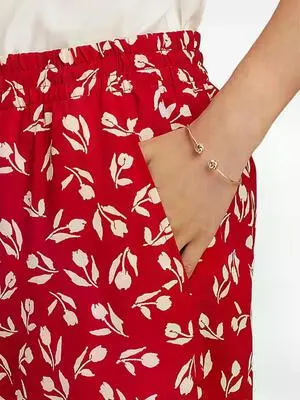 Ralph Lauren Floral Wide-leg Drawstring Trousers - Red
