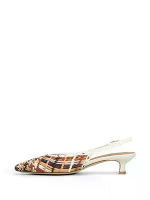 L'ARIANNA Pointed-toe Slingback Pumps