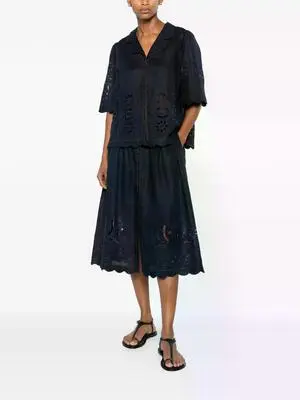Vita Kin Balthazar Broderie Anglaise Blouse - Blue