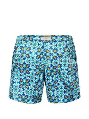 PENINSULA SWIMWEAR Cala Felce Printed Drawstring Swim Shorts