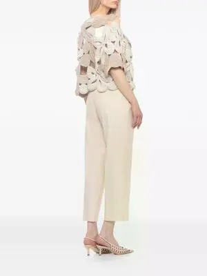 Antonelli Firenze Floral Crochet Sweater