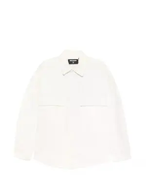 WRSTBHVR Off-white Denim Shirt With Flap Pockets - Neutrals
