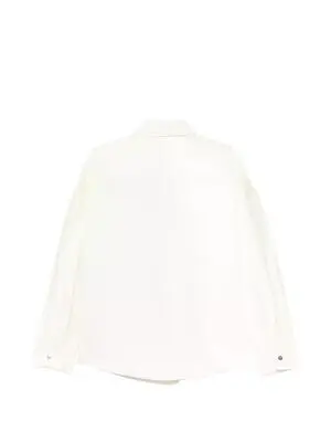 WRSTBHVR Off-white Denim Shirt With Flap Pockets