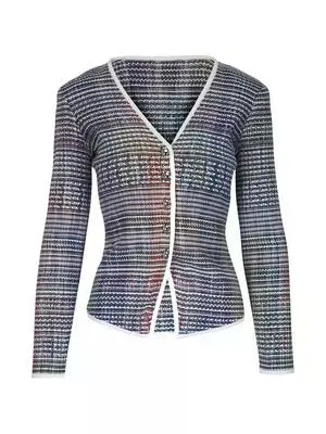 Veronica Beard Nadia Line Striped Jacket - Blue