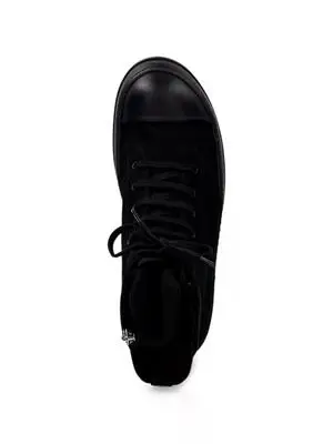 Rick Owens Lace-up Zip-fastening Sneakers - Black