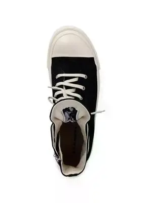 Rick Owens Lace-up Zip-fastening Sneakers - Black