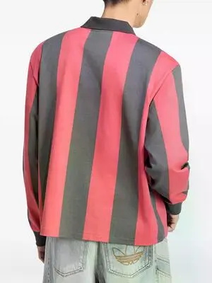 Adidas Striped-pattern Polo Shirt