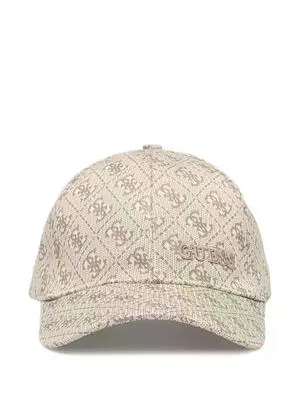 Guess Logo Pattern Baseball Cap - Neutrals