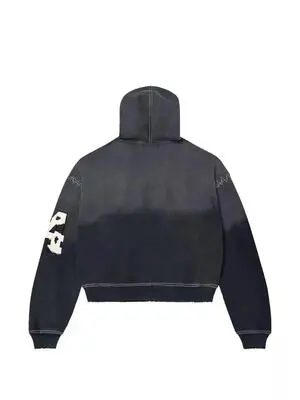 VALE FOREVER Logo-patch Zip-up Hoodie - Black