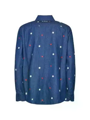 MC2 SAINT BARTH Embroidered Denim Shirt