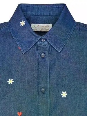 MC2 SAINT BARTH Embroidered Denim Shirt