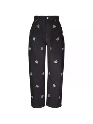 Marni Embellished Straight-leg Jeans