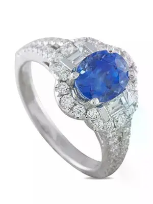 LB EXCLUSIVE Sapphire And Diamond Ring - Silver