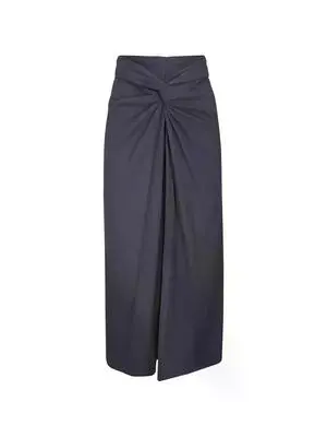 Vince Jersey Twist-detail Draped Skirt