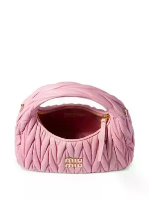 Miu Miu Wander Matelassé Nappa Leather Tote Bag