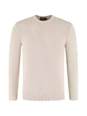 DORIANI CASHMERE Ribbed-trim Crew-neck Sweater