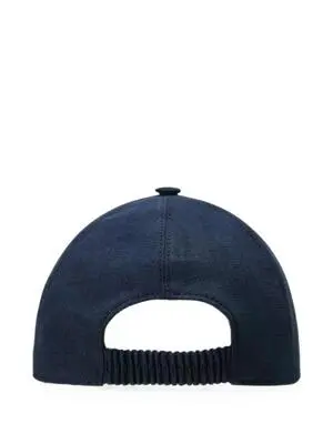 Zegna Linen Baseball Hat - Blue